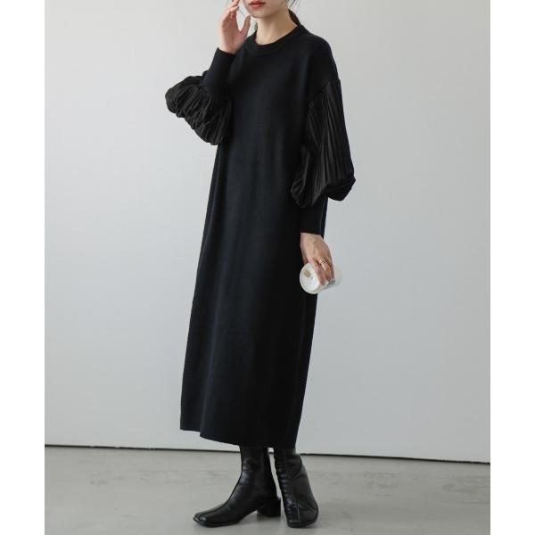 『セール実施中』ZOZO問い合わせ番号:87143184ショップ:SUGAR BISKET，シュガービスケットブランド:La-gemme，ラジェム商品名:プリーツスリーブニットワンピースカテゴリ:ワンピース/ドレス>ワンピースブランド...