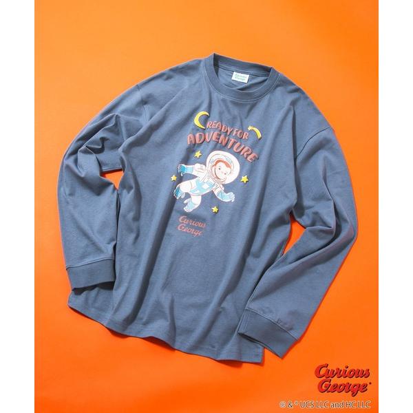 ZOZO問い合わせ番号:87146182ショップ:UNIIT，ユニットブランド:UNIIT，ユニット商品名:【CURIOUS GEORGE/おさるのジョージ】 オリジナルデザイン ロンT ジョージ ドロップショルダー ビッグシルエット ユニ...