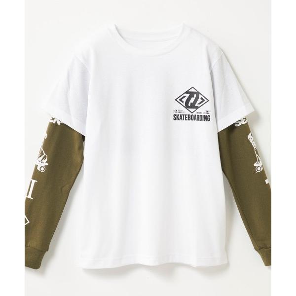 『タイムセール実施中』ZOZO問い合わせ番号:87148323ショップ:OP/RUSTY，オーピー/ラスティーブランド:SEVEN2，セブンツー商品名:【SEVEN2】キッズ重ね着風長袖Ｔシャツ　レイヤードTシャツ　ロングTシャツ　バックプ...