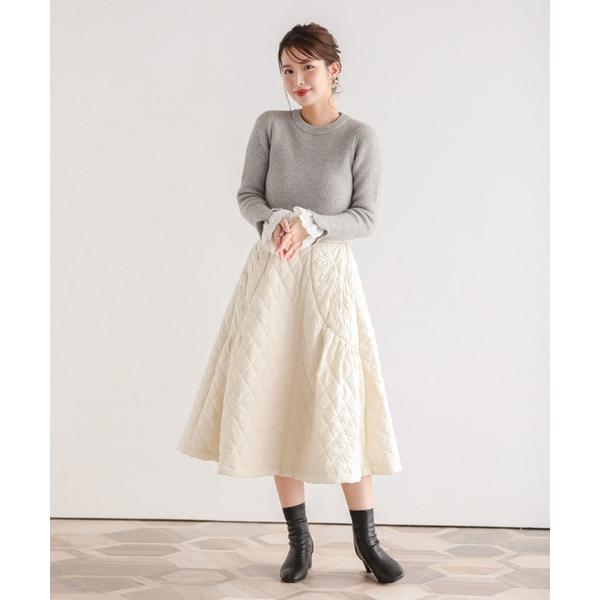 ZOZO問い合わせ番号:87148873ショップ:Fit more，フィットモアブランド:Fit more，フィットモア商品名:【ZOZO限定商品】キルティングフレアスカートカテゴリ:スカート>スカートブランド品番:f5p2202-2...