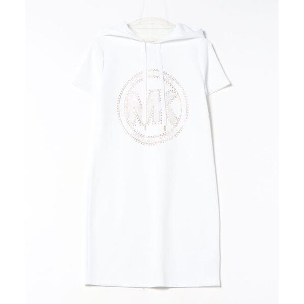 『セール実施中』ZOZO問い合わせ番号:87149861ショップ:MICHAEL KORS，マイケル・コースブランド:MICHAEL KORS，マイケルコース商品名:スタッド サークルMK フーディー ドレスカテゴリ:ワンピース/ドレス&g...