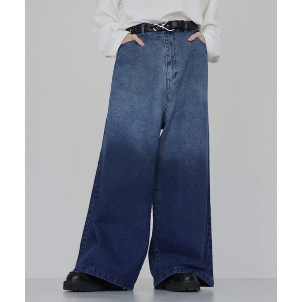 『セール実施中』ZOZO問い合わせ番号:87149924ショップ:LILL，リルブランド:SOCCE，ソーシー商品名:13.5ozワイドストレートグラデーションデニムカテゴリ:パンツ>デニムパンツブランド品番:soc240744素材:...