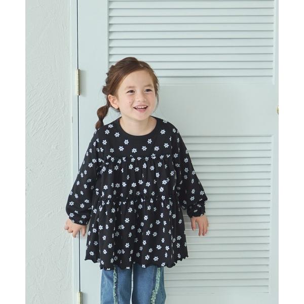 『タイムセール実施中』ZOZO問い合わせ番号:87184585ショップ:pairmanon，ペアマノンブランド:pairmanon，ペアマノン，coucou manon，ククゥ マノン商品名:楊柳天竺 総柄 配色メロー ティアード チュニッ...