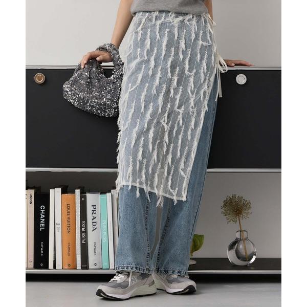 『セール実施中』ZOZO問い合わせ番号:87184732ショップ:Edit Sheen，エディット シーンブランド:Edit Sheen，エディットシーン商品名:フリンジチュールラップスカートカテゴリ:スカート>スカートブランド品番:...