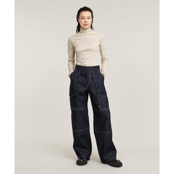 『セール実施中』ZOZO問い合わせ番号:87217521ショップ:G-STAR RAW，ジースター・ロゥブランド:G-STAR，ジースター商品名:COATED SLIM RIB MOCK TOP/スリムリブモックネックロングスリーブトップス...