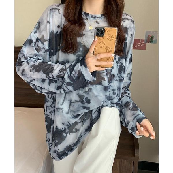 ZOZO問い合わせ番号:87220616ショップ:VIBGYOR，ヴィブジョーブランド:B'day，ビーデイ商品名:【 B'day / ビーデー 】レディース タイダイシースルートップスカテゴリ:トップス>Tシャツ/カットソーブランド...