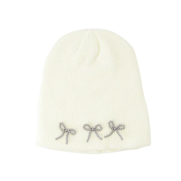 『セール実施中』ZOZO問い合わせ番号:87220811ショップ:ESPERANZA，エスペランサブランド:Grandedge，グランドエッジ商品名:ビーズリボンニット帽カテゴリ:帽子>ニットキャップ/ビーニーブランド品番:R53-8...