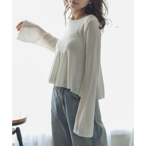 『セール実施中』ZOZO問い合わせ番号:87220887ショップ:SUGAR BISKET，シュガービスケットブランド:AMELY，エミリー商品名:シアーフレアニットカテゴリ:トップス>ニット/セーターブランド品番:atpaw24-6...