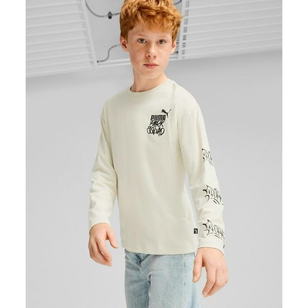 『タイムセール実施中』ZOZO問い合わせ番号:87221491ショップ:PUMA STORE ZOZO，プーマストアゾゾブランド:PUMA，プーマ商品名:PUMA プーマ キッズ ボーイズ ESS+ ミッド 90S 長袖 Tシャツ B 11...