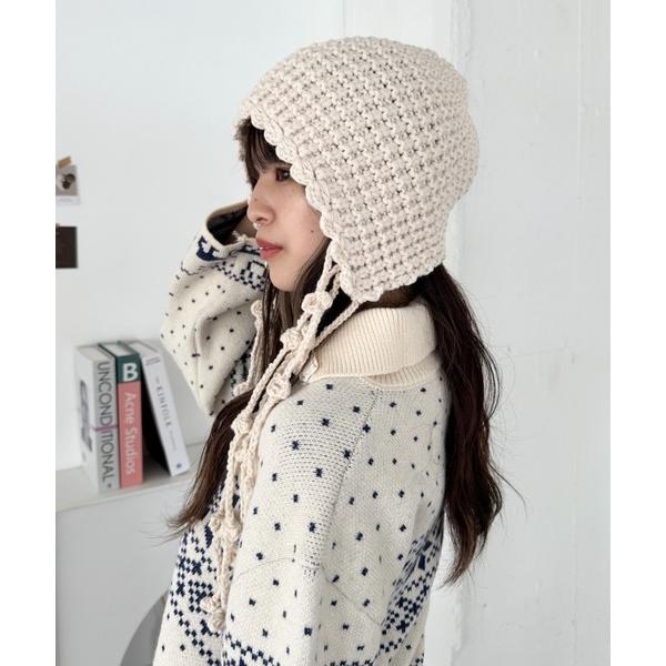 『タイムセール実施中』ZOZO問い合わせ番号:87222995ショップ:Outfitter lab，アウトフィッターラボブランド:CLEA，クレア，Outfitter lab，アウトフィッターラボ商品名:ポンポン付きフードニットキャップカテ...