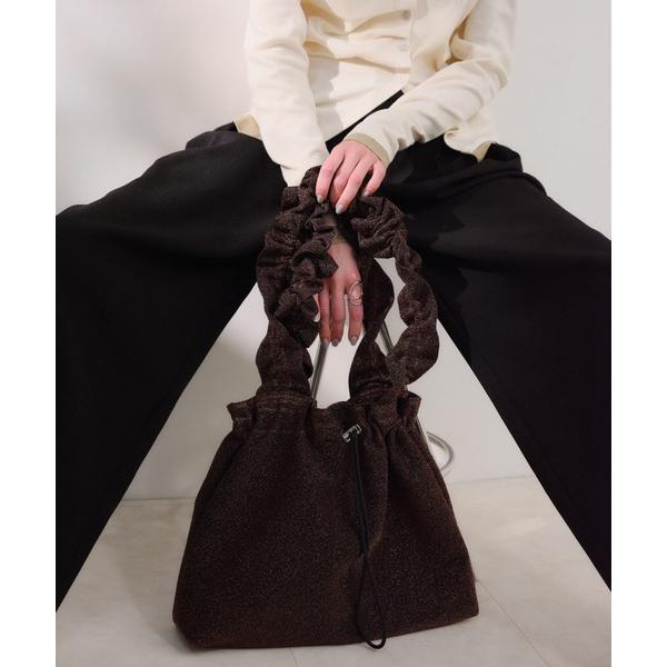 ZOZO問い合わせ番号:87255331ショップ:Auntie Rosa，アンティローザブランド:Shelly island，シェリーアイランド商品名:【A4サイズ収納可】ラメフリルハンドルトートカテゴリ:バッグ>トートバッグブランド...