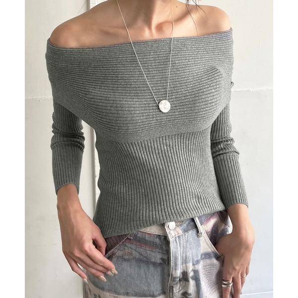 『セール実施中』ZOZO問い合わせ番号:87255433ショップ:Jewelobe，ジュエローブブランド:Jewelobe，ジュエローブ商品名:ワイドオフショルタイトニットトップスカテゴリ:トップス>ニット/セーターブランド品番:00...