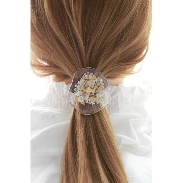 ZOZO問い合わせ番号:87255980ショップ:TONE，トーンブランド:tone，トーン商品名:【ime】クリアポニーフック(MA)カテゴリ:ヘアアクセサリー>その他ヘアアクセサリーブランド品番:ime-058素材:レジン、押し花...