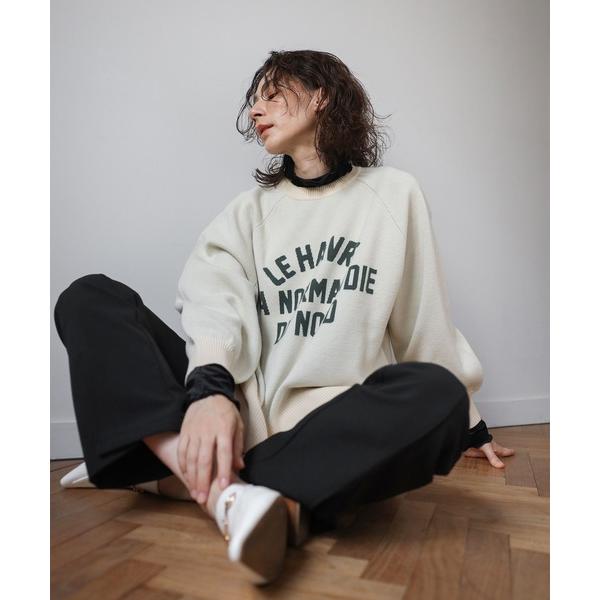 『セール実施中』ZOZO問い合わせ番号:87286251ショップ:Bonjour Sagan，ボンジュールサガンブランド:Bonjour Sagan，ボンジュールサガン商品名:LE HAVRE ロゴニットカテゴリ:トップス>ニット/セ...