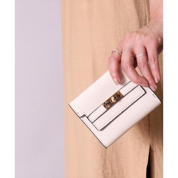 『タイムセール実施中』ZOZO問い合わせ番号:87321668ショップ:BAYBLO，ベイブロブランド:BAYBLO，ベイブロ商品名:(SB)レザータッチ ひねり金具 アクセント 二つ折り 財布[小銭入れ無し]カテゴリ:財布/小物>財...