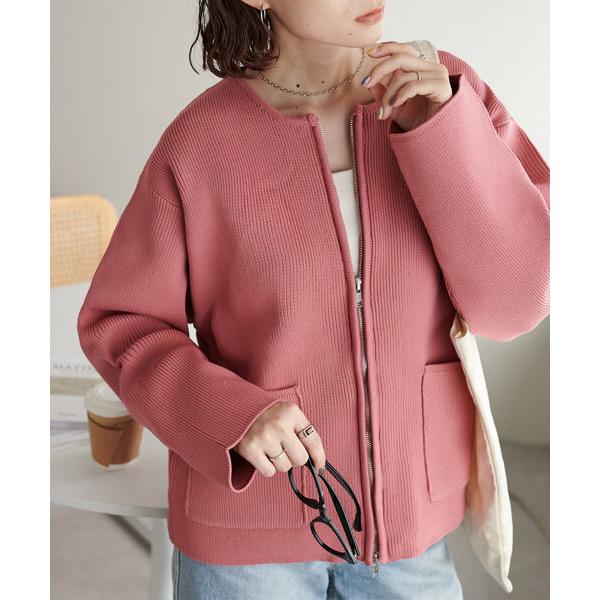 『タイムセール実施中』ZOZO問い合わせ番号:87321856ショップ:DISCOAT，ディスコートブランド:DISCOAT，ディスコート商品名:【新色追加!/WEB限定】Wジップスポンディッシュクルーカーディガンカテゴリ:トップス>...