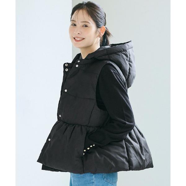 『タイムセール実施中』ZOZO問い合わせ番号:87323979ショップ:coca，コカブランド:coca（coca），コカ商品名:中綿ペプラムベスト 取り外し可能フード付きカテゴリ:ジャケット/アウター>その他アウターブランド品番:2...