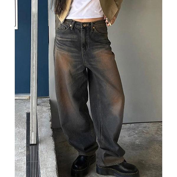 『タイムセール実施中』ZOZO問い合わせ番号:87361750ショップ:VIBGYOR，ヴィブジョーブランド:MEMECLE，メメクル商品名:【 MEMECLE / メメクル 】ヴィンテージライク オーバーダイ  デニムパンツカテゴリ:パン...