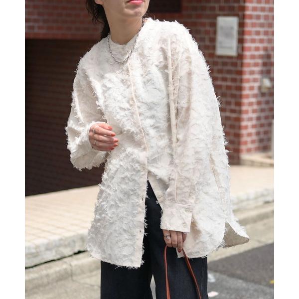 『セール実施中』ZOZO問い合わせ番号:87362997ショップ:Bonjour Sagan，ボンジュールサガンブランド:＆HALF，アンドハーフ，Bonjour Sagan，ボンジュールサガン商品名:ノーカラーフリンジオーバーブラウス(シ...