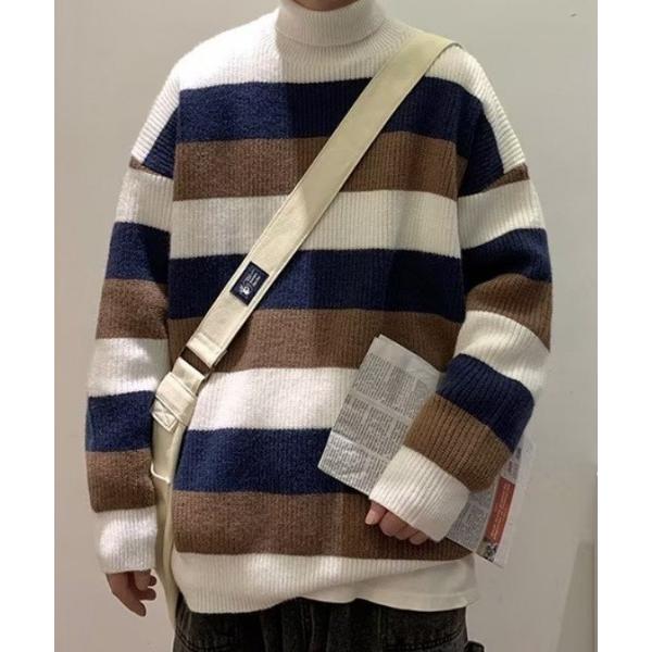 『セール実施中』ZOZO問い合わせ番号:87363336ショップ:mebole，メボレブランド:MGV，エムジーヴィー商品名:マルチボーダータートルネックニットカテゴリ:トップス>ニット/セーターブランド品番:XG-22-2-1554...