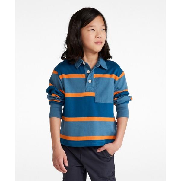 『タイムセール実施中』ZOZO問い合わせ番号:87363373ショップ:L.L.Bean，エル・エル・ビーンブランド:L.L.Bean，エルエルビーン商品名:キッズ・ストライプ・ラグビー・シャツ ビッグキッズカテゴリ:トップス>ポロシ...