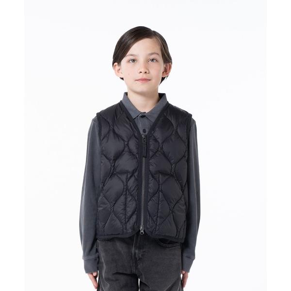 ZOZO問い合わせ番号:87364035ショップ:TAION，タイオンブランド:TAION，タイオン商品名:【TAION(タイオン)】〈キッズ〉ミリタリー Vネックボタン インナーダウンベスト-ソフトシェルカテゴリ:ジャケット/アウター&g...