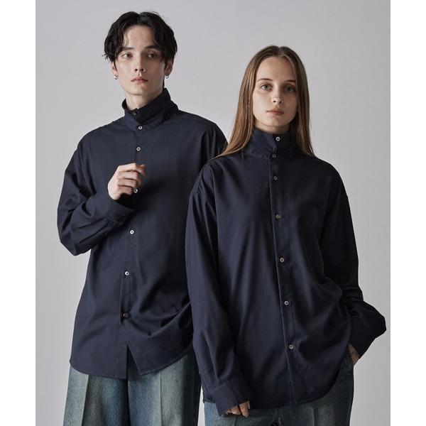 ZOZO問い合わせ番号:87370253ショップ:EMMA CLOTHES，エマ クローズブランド:CLEL，クレイル商品名:【CLEL】Wool-like 2-way Design Shirt / ウールライク 2wayデザインシャツカテ...