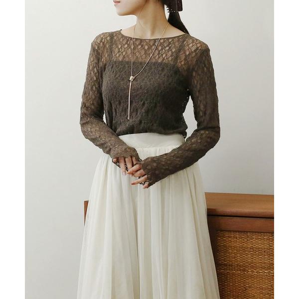 『セール実施中』ZOZO問い合わせ番号:87384968ショップ:Chaco closet，チャコクローゼットブランド:NOAHL，ノアル商品名:【NOAHL】シアーレーストップスカテゴリ:トップス>Tシャツ/カットソーブランド品番:...