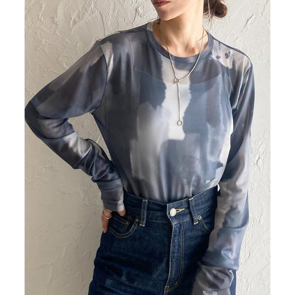 『タイムセール実施中』ZOZO問い合わせ番号:87397890ショップ:wears，ウェアーズブランド:She's Closet，シーズクローゼット商品名:総柄ニュアンス柄長袖クルーネックシアートップスカテゴリ:トップス>Tシャツ/カ...