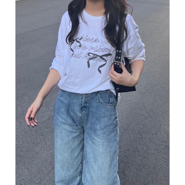 『タイムセール実施中』ZOZO問い合わせ番号:87398198ショップ:wears，ウェアーズブランド:fiere，フィエール商品名:リボンガーリーロンT/長袖Tシャツカテゴリ:トップス>Tシャツ/カットソーブランド品番:iz-159...