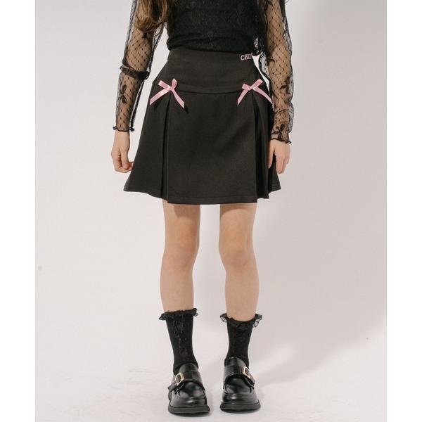 『タイムセール実施中』ZOZO問い合わせ番号:87398938ショップ:moredays store，モアデイズ・ストアブランド:URBAN CHERRY，アーバンチェリー商品名:【CHIPIE/シピ】サテンリボンタックプリーツミニスカート...