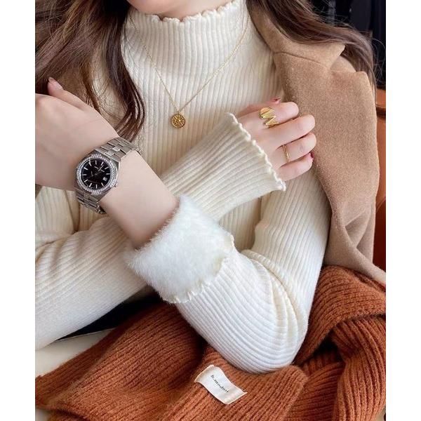 『タイムセール実施中』ZOZO問い合わせ番号:87432481ショップ:SAISON DE PAPILLON，セゾン ド パピヨンブランド:SEU，エスイーユー，SAISON DE PAPILLON，セゾンドパピヨン商品名:裏起毛 リブニッ...