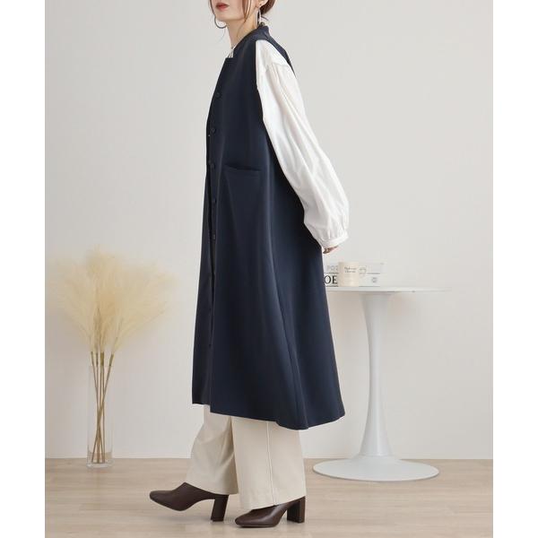 『タイムセール実施中』ZOZO問い合わせ番号:87433484ショップ:FUNALIVE，ファンアライブブランド:FUNALIVE，ファンアライブ商品名:A-line long gilet dress one piece / Aラインロング...