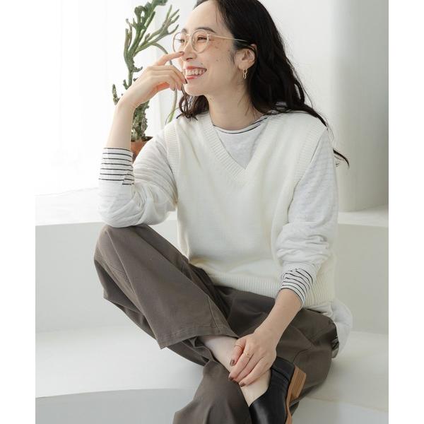 『セール実施中』ZOZO問い合わせ番号:87464768ショップ:studio CLIP，スタディオクリップブランド:studio CLIP，スタディオクリップ商品名:《days》5ゲージVネックベストカテゴリ:トップス>ベストブラン...