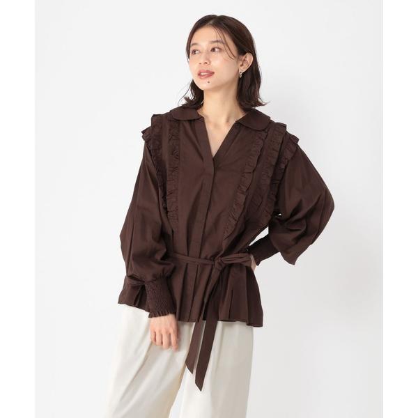 『セール実施中』ZOZO問い合わせ番号:87464770ショップ:studio CLIP，スタディオクリップブランド:studio CLIP，スタディオクリップ商品名:《days》フリルブラウスカテゴリ:トップス>シャツ/ブラウスブラ...