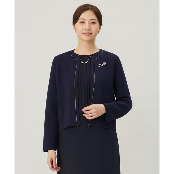 『セール実施中』ZOZO問い合わせ番号:87465639ショップ:J.PRESS，ジェイプレスブランド:J.PRESS，ジェイプレス商品名:【洗える】DECOR ニット ジャケットカテゴリ:ジャケット/アウター>ノーカラージャケットブ...