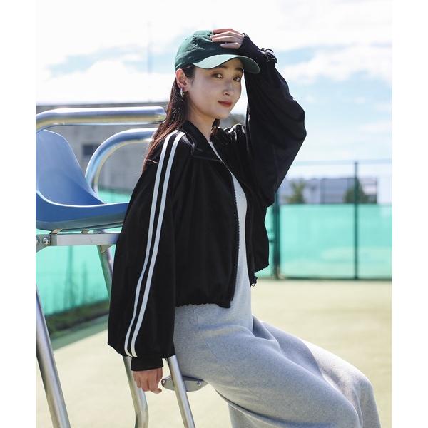 『タイムセール実施中』ZOZO問い合わせ番号:87466304ショップ:Bonjour Sagan，ボンジュールサガンブランド:Bonjour Sagan，ボンジュールサガン商品名:裾ドロストクロップド丈トラックジャケットカテゴリ:トップス...
