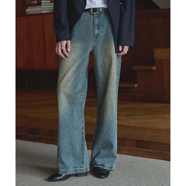 ZOZO問い合わせ番号:87466767ショップ:LEAD PROJECT，リードプロジェクトブランド:LURAKU，ルラク商品名:【LURAKU】Semi-flared washed denim - セミフレアウォッシュデニムカテゴリ:パ...