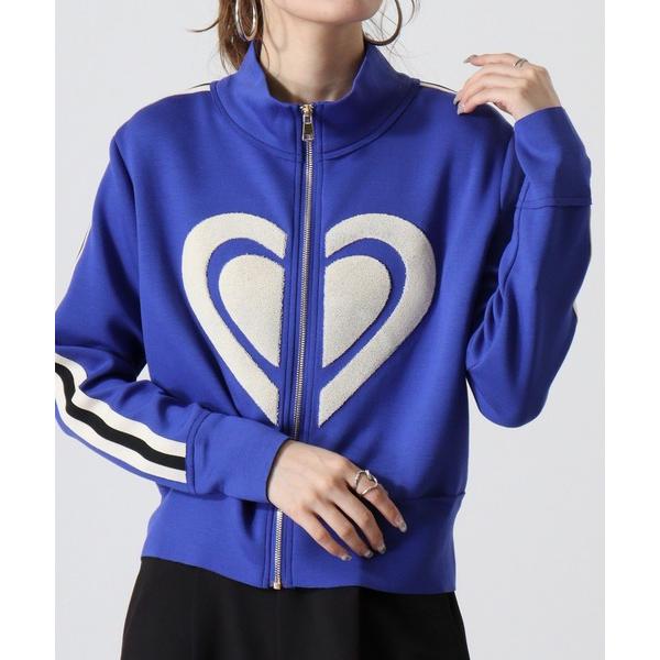 『タイムセール実施中』ZOZO問い合わせ番号:87467089ショップ:FUNALIVE，ファンアライブブランド:FUNALIVE，ファンアライブ商品名:je crois soi ハートフロッキージップアップジャージカテゴリ:トップス&gt...