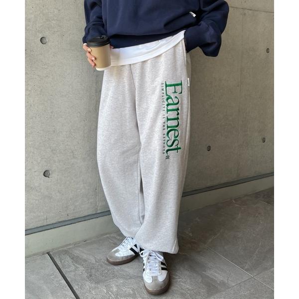 『タイムセール実施中』ZOZO問い合わせ番号:87468005ショップ:andme，アンドミーブランド:ANME，アンメ商品名:Earnestエンブロイダリー裏毛スウェットパンツカテゴリ:パンツ>スウェットパンツブランド品番:2600...