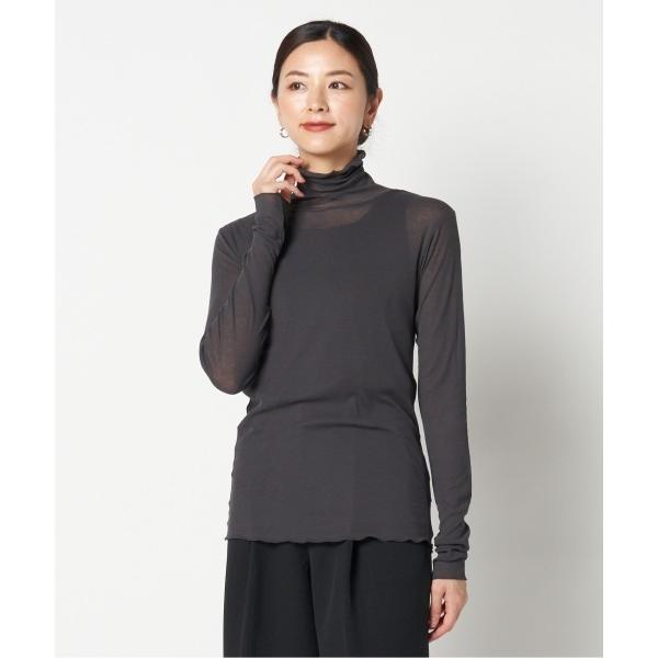 ZOZO問い合わせ番号:87468126ショップ:HELIOPOLE，エリオポールブランド:HELIOPOLE，エリオポール商品名:【smooth skin series】SHEER RIB JERSEY TURTLEカテゴリ:トップス&g...