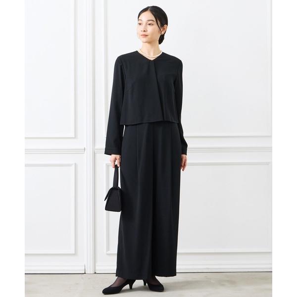 『タイムセール実施中』ZOZO問い合わせ番号:87500838ショップ:AIMER，エメブランド:AIMER，エメ商品名:【喪服・礼服・WEB限定】マシンウォッシャブル前開きブラックフォーマルオールインワンカテゴリ:オールインワン・サロペッ...
