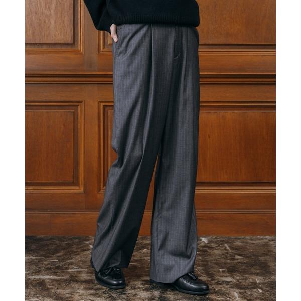 ZOZO問い合わせ番号:87501417ショップ:LEAD PROJECT，リードプロジェクトブランド:LURAKU，ルラク商品名:【LURAKU】One tuck straight slacks / 1タックストレートスラックス｜SETU...