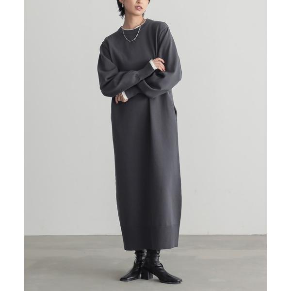 『タイムセール実施中』ZOZO問い合わせ番号:87502594ショップ:for/c，フォーシーブランド:for/c，フォーシー商品名:[低身長/高身長向けサイズ有]スウェットライクニットワンピース【サスティナブル】カテゴリ:ワンピース/ドレ...