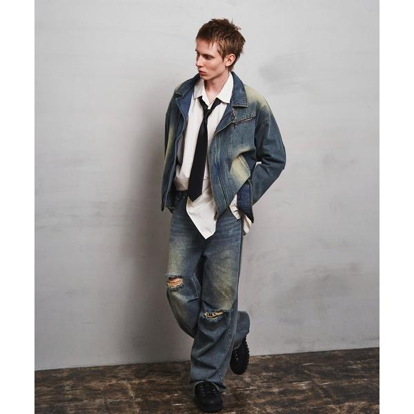 『セール実施中』ZOZO問い合わせ番号:87503374ショップ:PUBLUX，パブリュクスブランド:PUBLUX，パブリュクス，FREAK'S STORE，フリークスストア商品名:PUBLUX/パブリュクス Damaged Straigh...