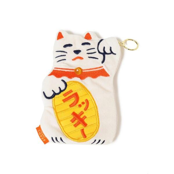 『セール実施中』ZOZO問い合わせ番号:87535553ショップ:BEAMS MEN，ビームス メンブランド:BEAMS JAPAN，ビームス　ジャパン，BEAMS，ビームス商品名:【別注】ニューレトロ / まねき猫 ポーチカテゴリ:財布/...