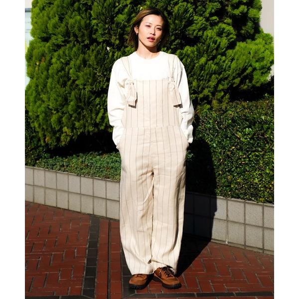ZOZO問い合わせ番号:87535702ショップ:PORT OF CALL，ポートオブコールブランド:roial，ロイアル商品名:OVERALL/ROIAL(ロイアル)ストライプ柄オーバーサイズオーバーオールサロペットカテゴリ:オールインワ...