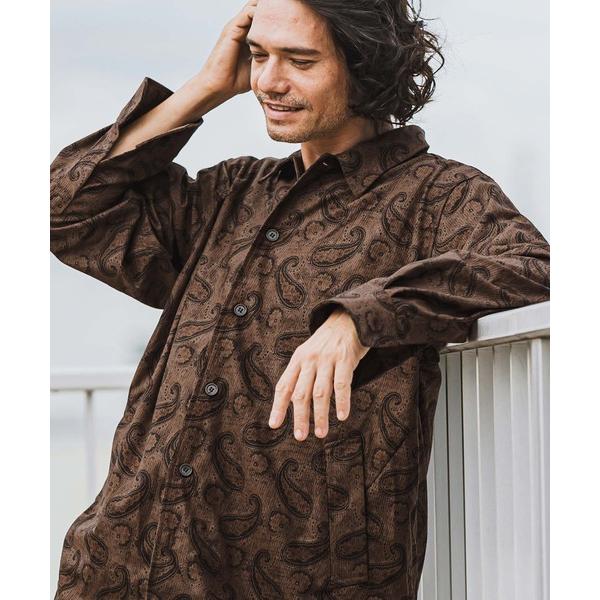 『セール実施中』ZOZO問い合わせ番号:87536091ショップ:CAMBIO，カンビオブランド:CAMBIO，カンビオ商品名:ms5830- コーデュロイ×ペイズリーorig.柄シャツアウターカテゴリ:トップス>シャツ/ブラウスブラ...