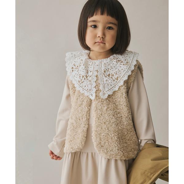 ZOZO問い合わせ番号:87536935ショップ:IENA，イエナブランド:IENA ENFANT，イエナアンファン商品名:カーリングボアベスト baby-kids(70cm-140cm)カテゴリ:トップス>ベストブランド品番:240...