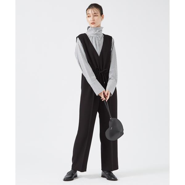 『セール実施中』ZOZO問い合わせ番号:87537298ショップ:qualite，カリテブランド:qualite，カリテ商品名:ダブルクロスドロストオールインワン/オフィスカジュアル/オケージョンカテゴリ:オールインワン・サロペット>...